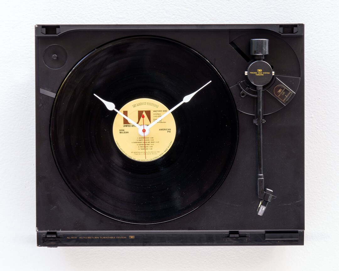 Recycled Turntable Clock Music Record Album Player - Etsy