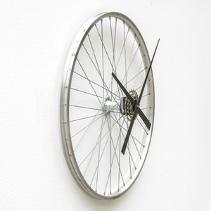 Bike Wheel Clock, Large, Wall, Gear, Cycle, Steampunk, Bicycle, Modern ...