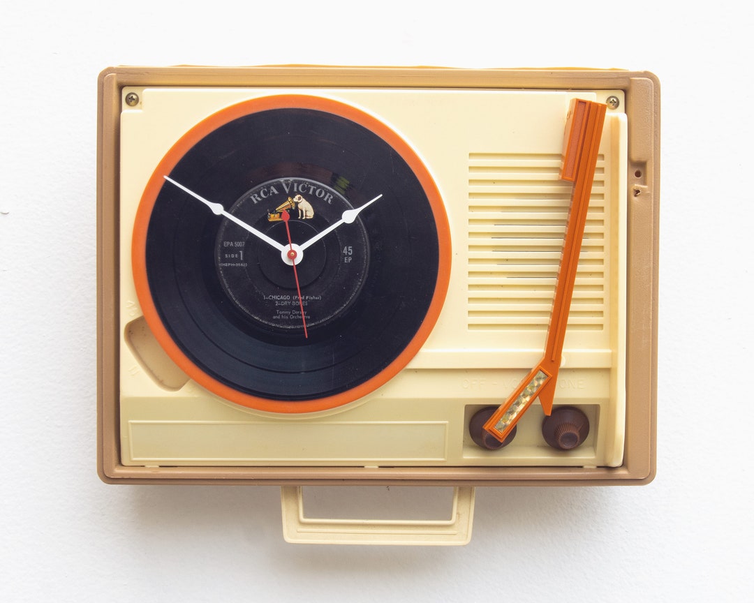 Record Player Clock, Turntable, Album, Music, Upcycle, Repurpose, Reuse ...