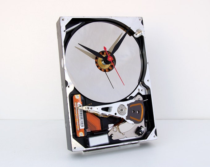 Computer Parts Clock Hard Drive Clock Geek Clock Gift - Etsy