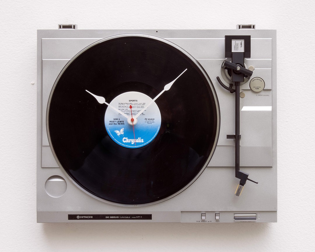 Recycled Turntable Clock, Music, Record, Album, Player, Upcycle, Reuse ...