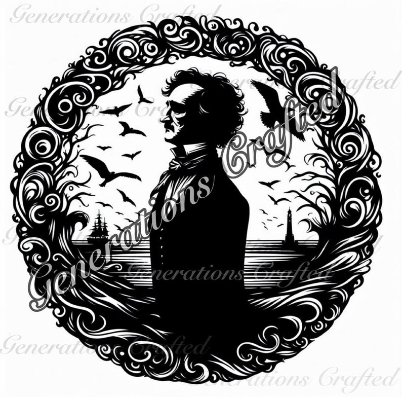 The Tale of Poe SVG and PNG - Etsy