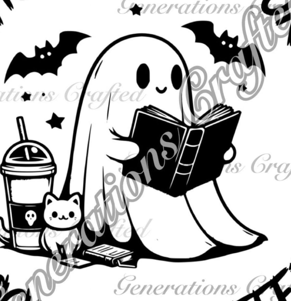 Ghosting You for Books and Coffee SVG and PNG - Etsy