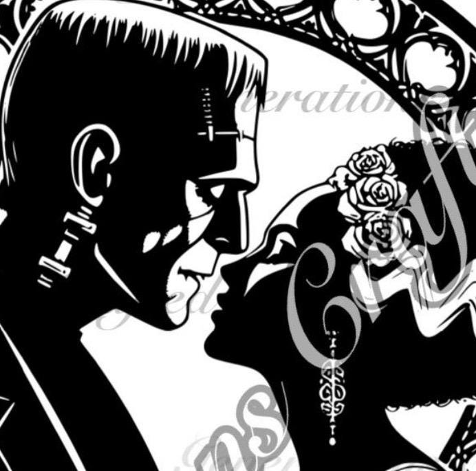 Made for Each Other- Frankenstein and His Bride SVG and PNG - Etsy