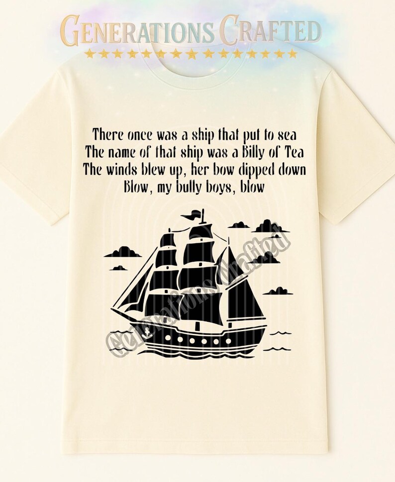 Nautical Ship SVG PNG Sea Shanty Sailboat Maritime Cricut Silhouette ...