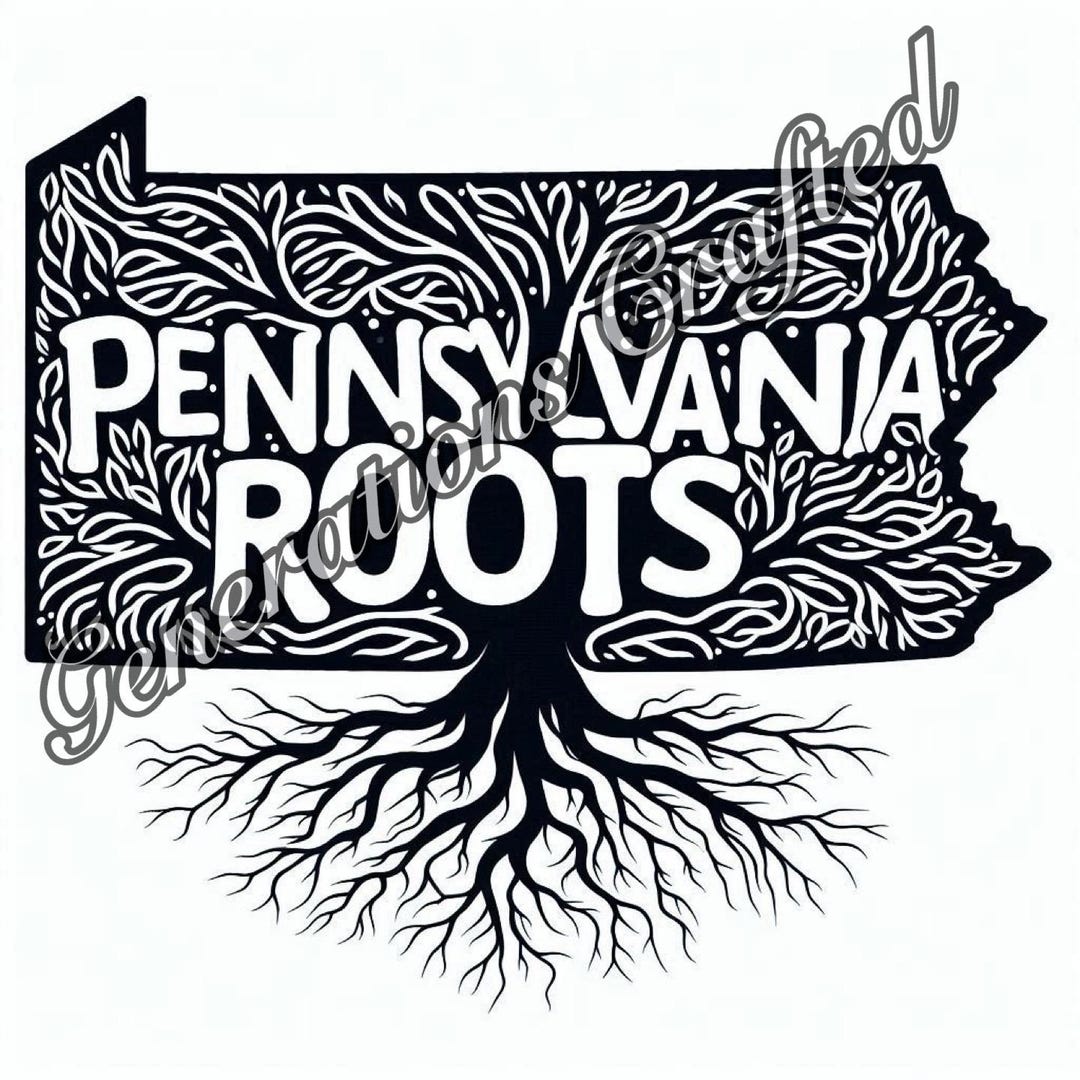 Pennsylvania Roots SVG and PNG - Etsy