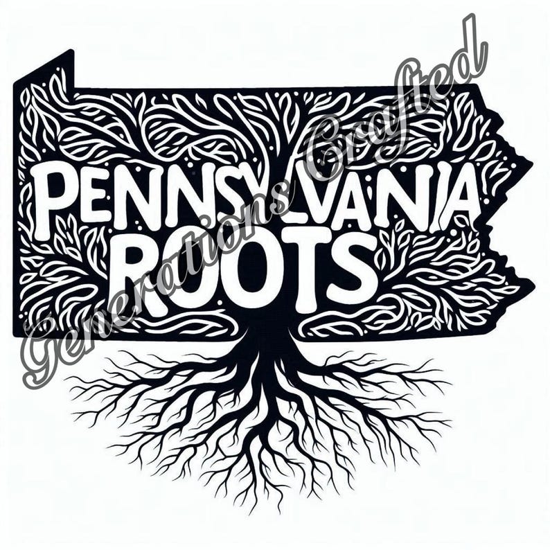 Pennsylvania Roots SVG and PNG - Etsy