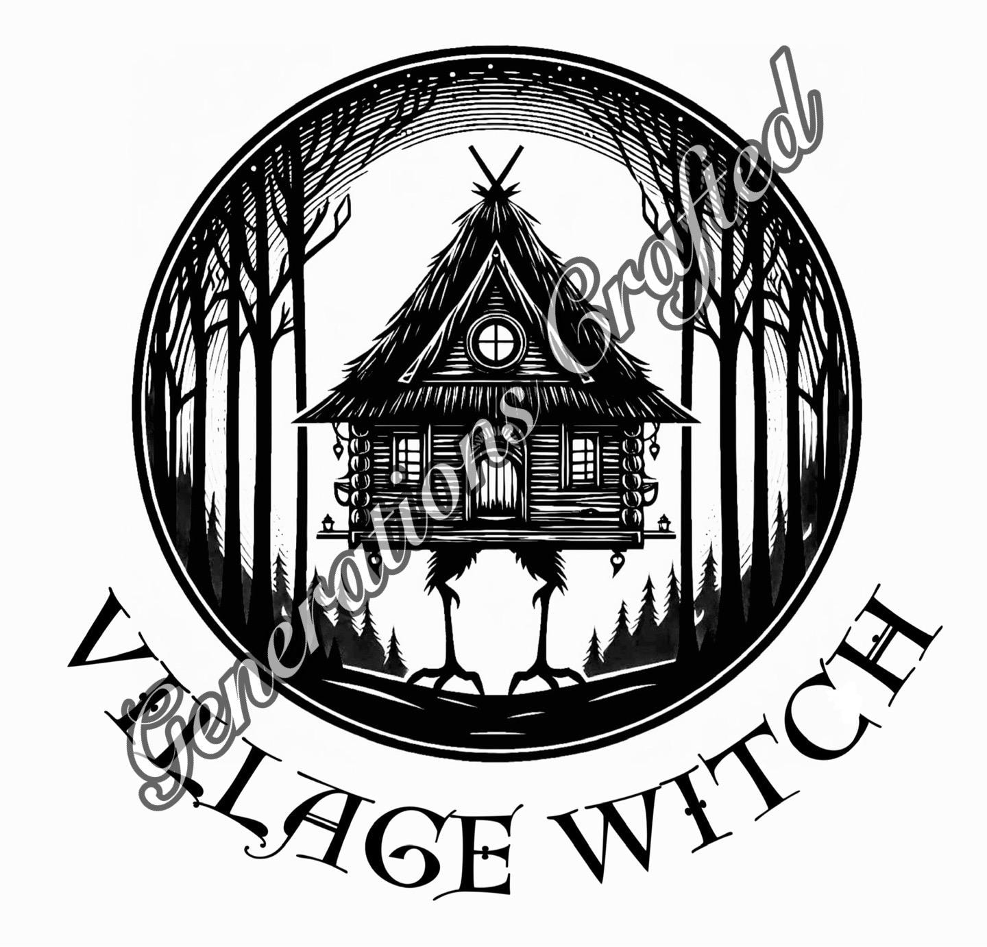 Baba Yaga Village Witch SVG and PNG - Etsy