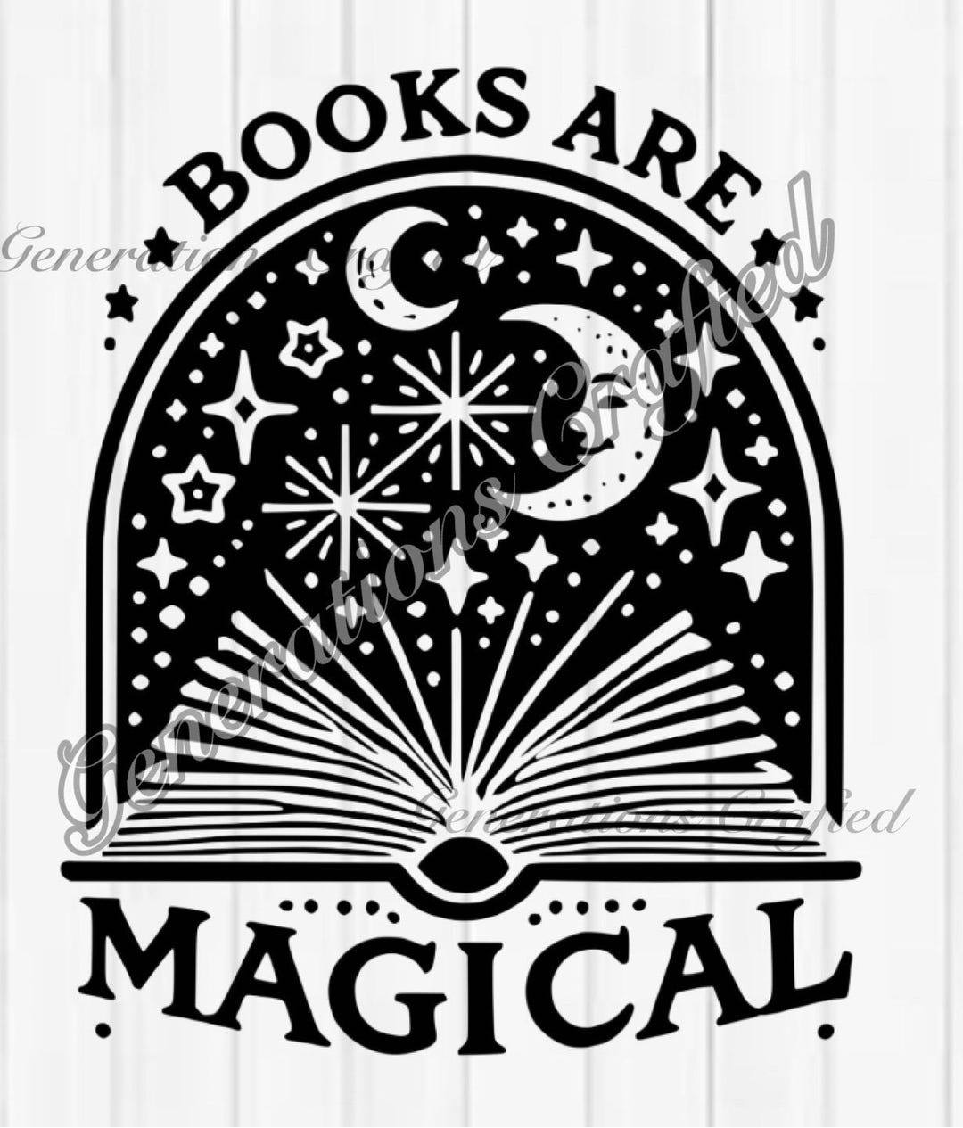Books Are Magical SVG and PNG - Etsy