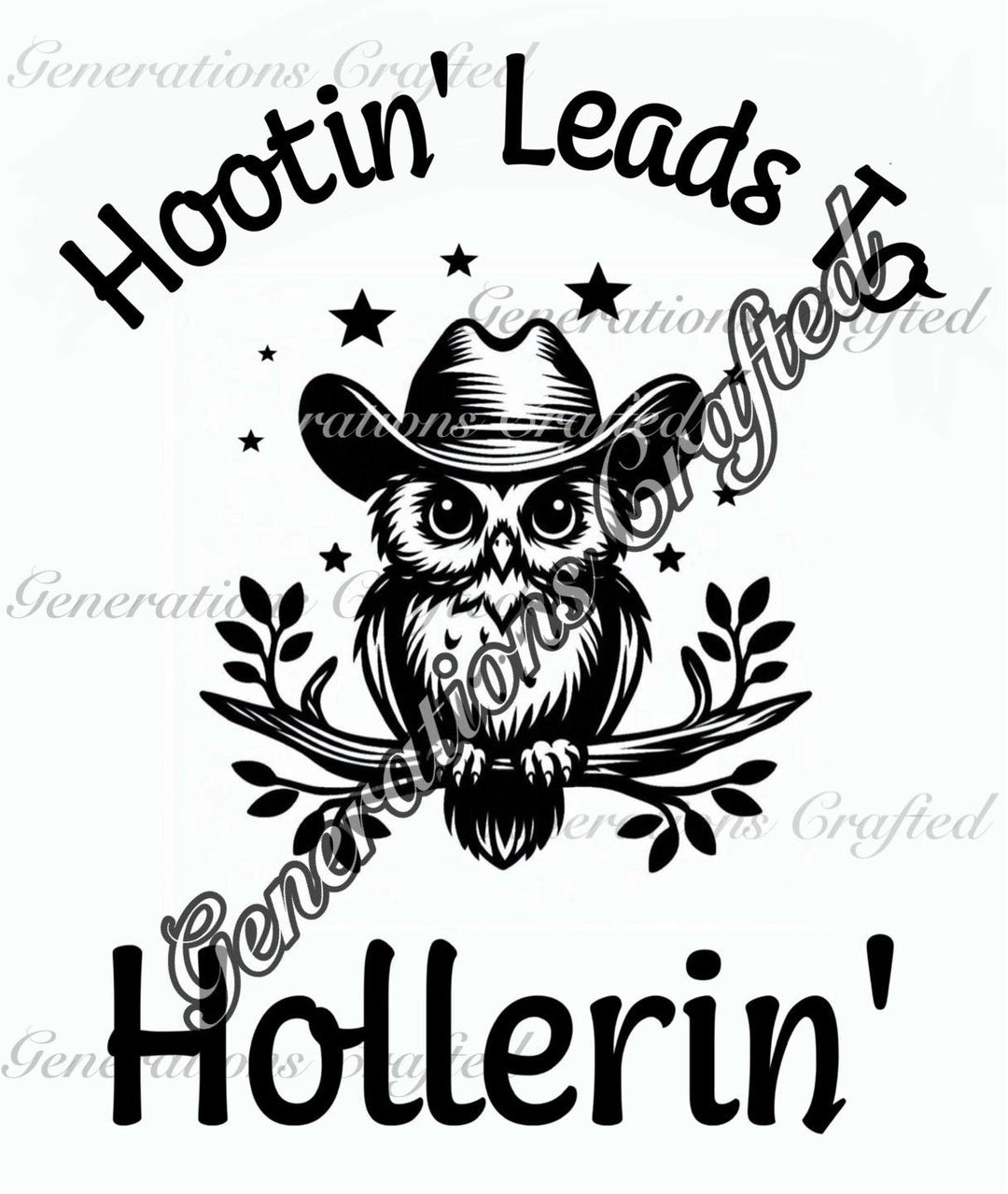 Hootin' Leads to Hollerin' Owl SVG and PNG - Etsy