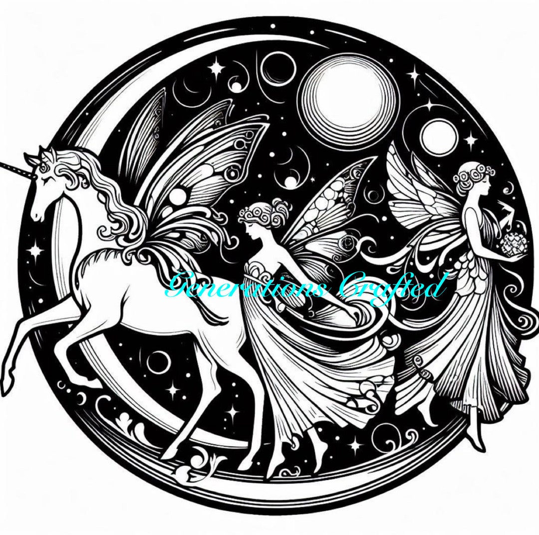 Fairy and Alicorn Flight SVG - Etsy
