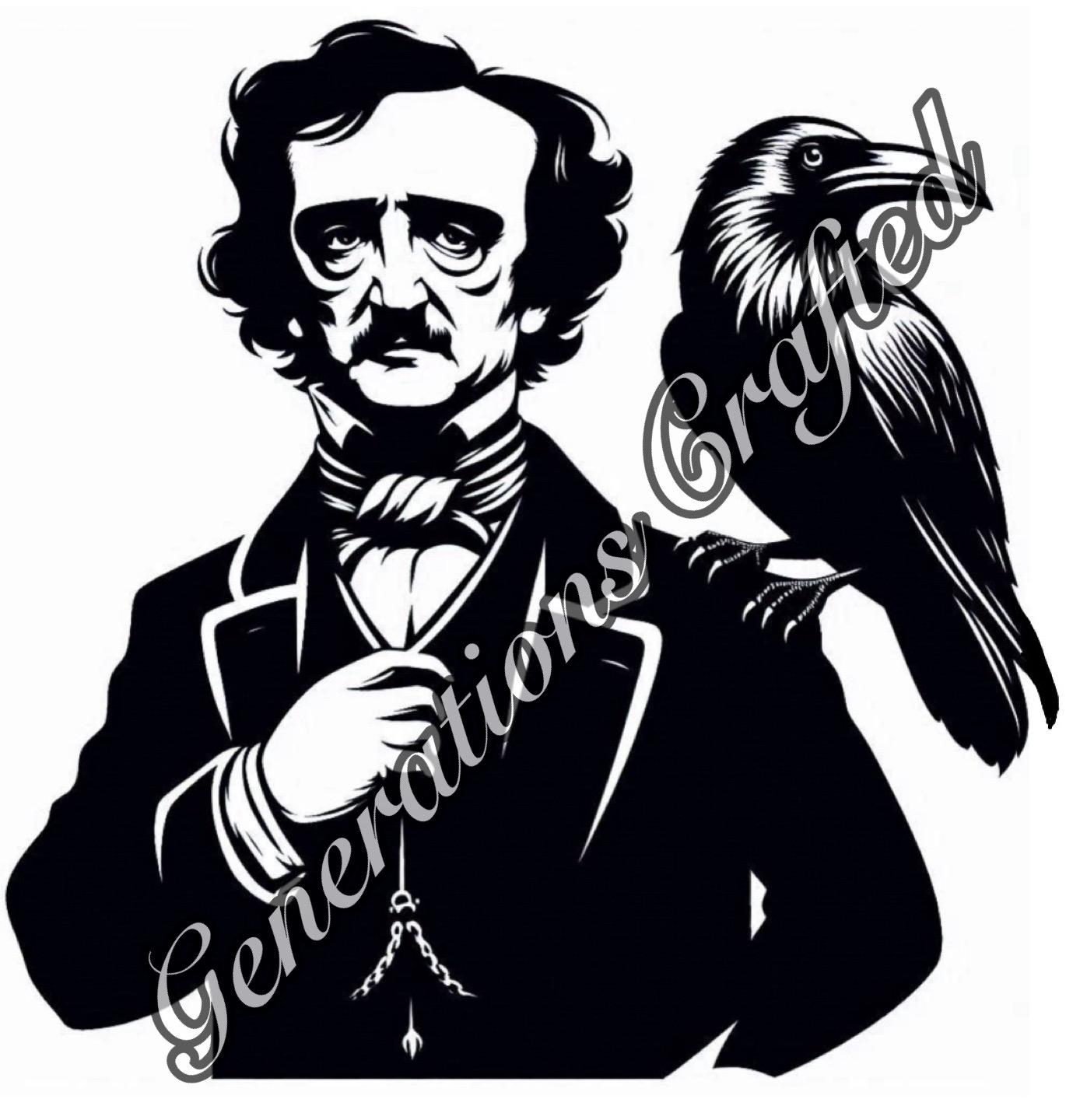 Edgar Allan Poe Bust Four Pack SVG and PNG Bundle - Etsy