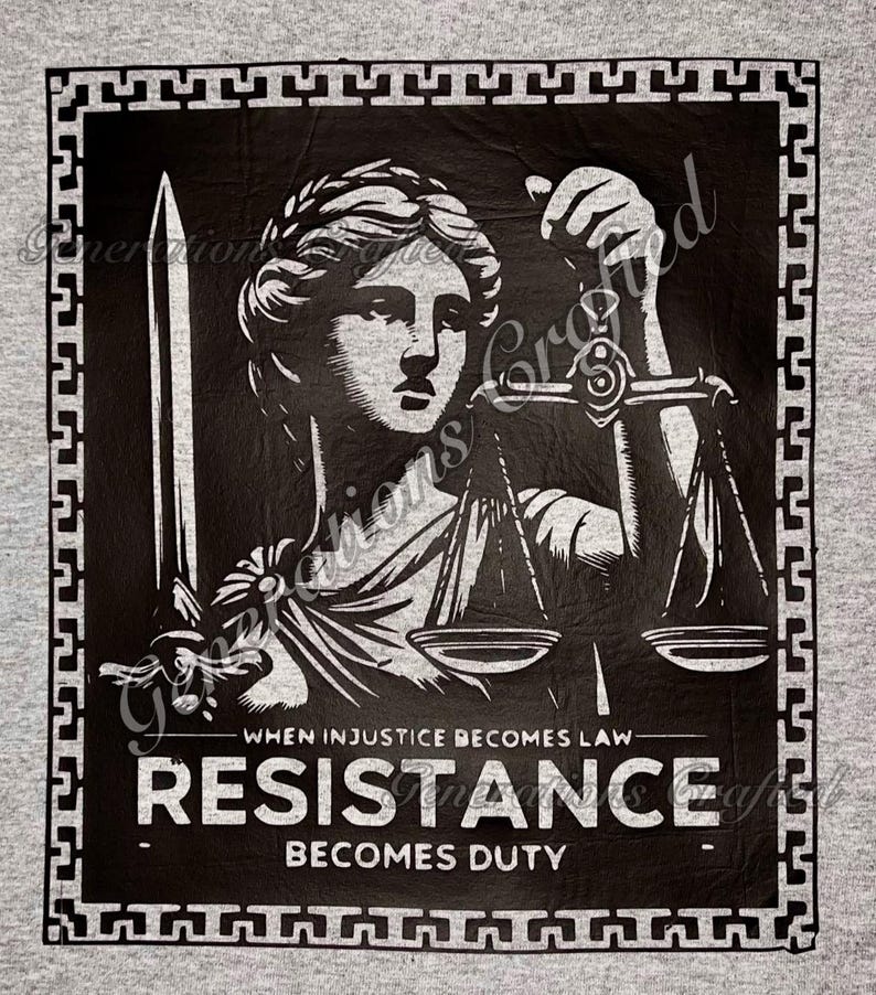 When Injustice Becomes Law RESISTANCE Becomes Duty SVG and PNG - Etsy