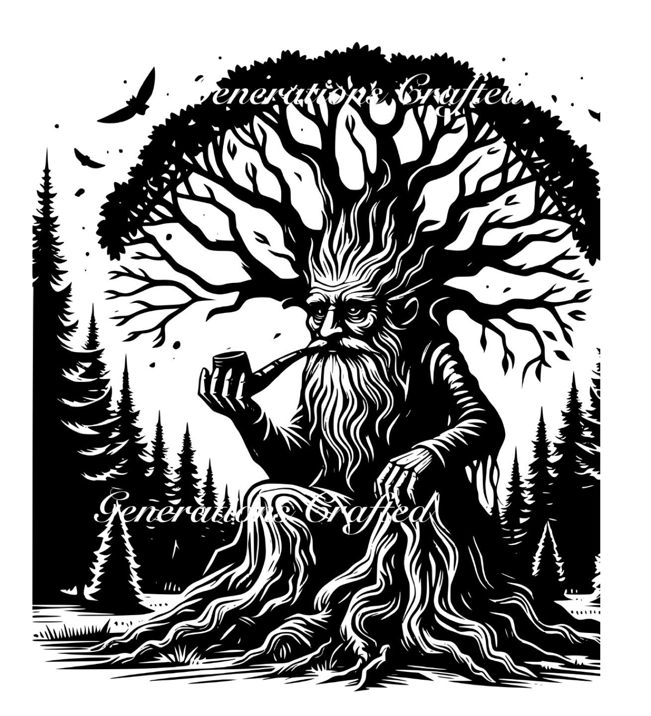 The Wise Old Ent SVG - Etsy