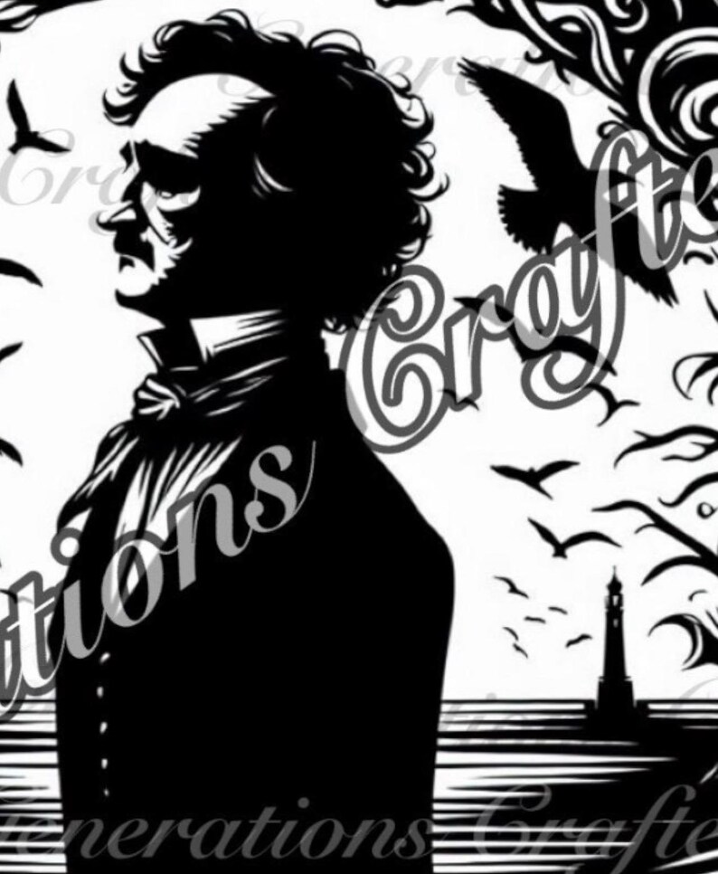 The Tale of Poe SVG and PNG - Etsy