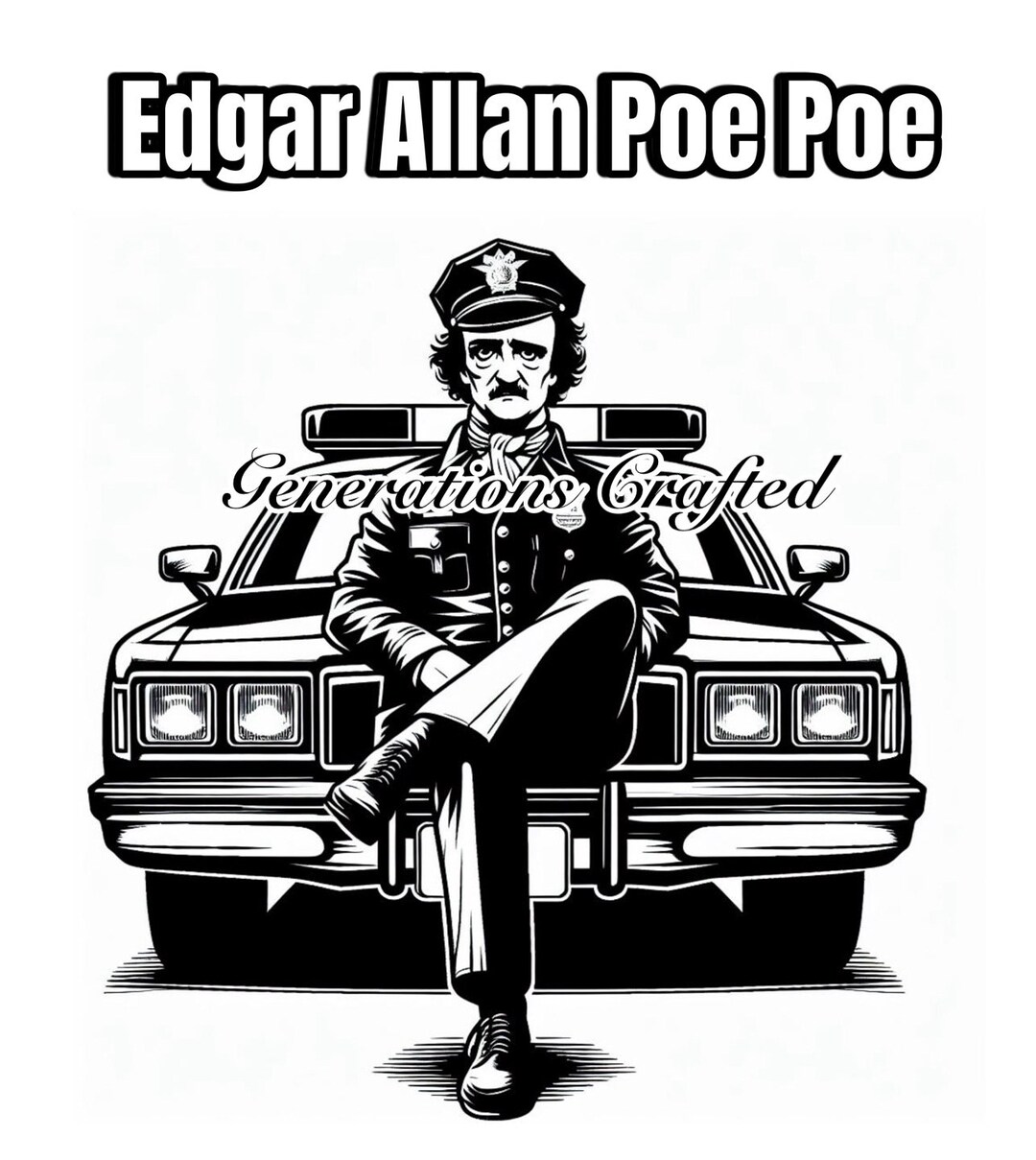 Edgar Allan Poe Poe SVG - Etsy