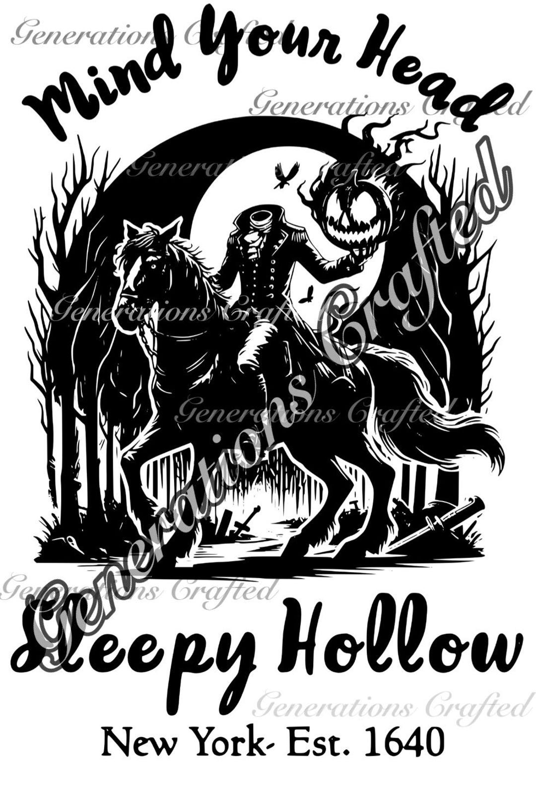 The Legend of Sleepy Hollow- the Headless Horseman SVG and PNG - Etsy