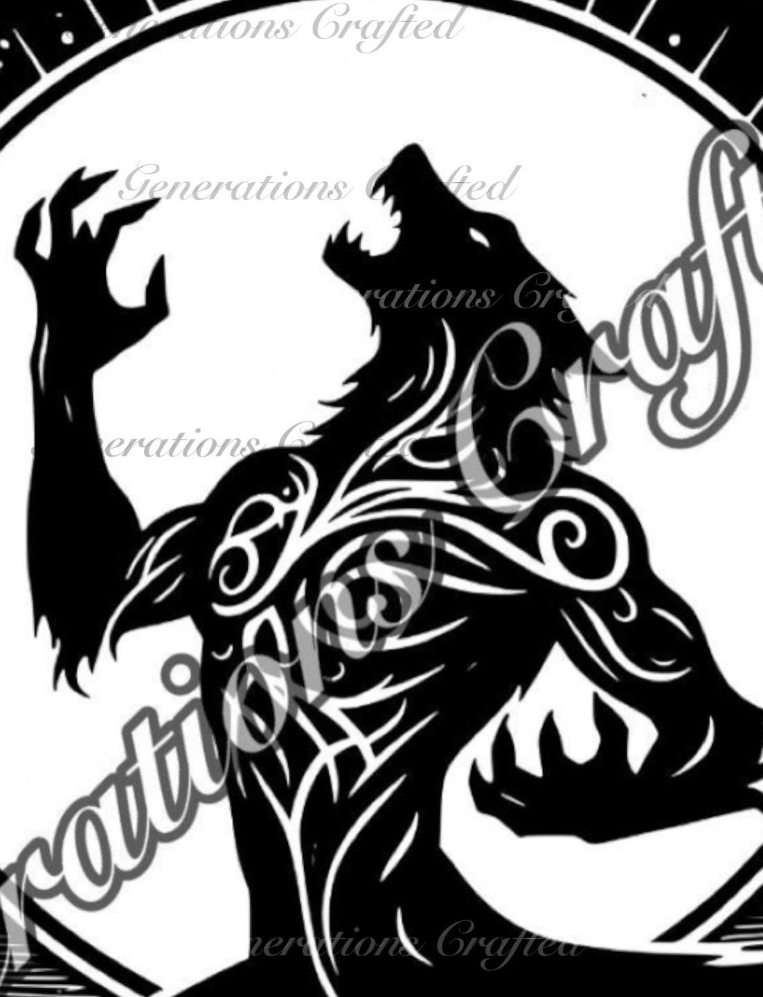 Celtic Werewolf SVG and PNG - Etsy
