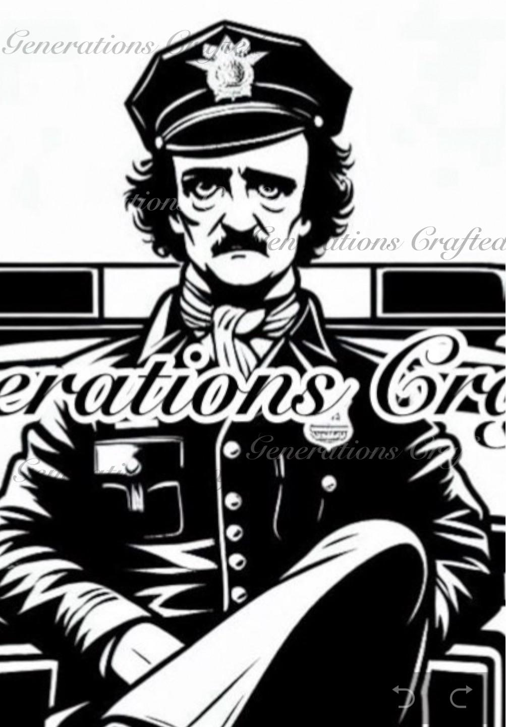Edgar Allan Poe Poe SVG - Etsy