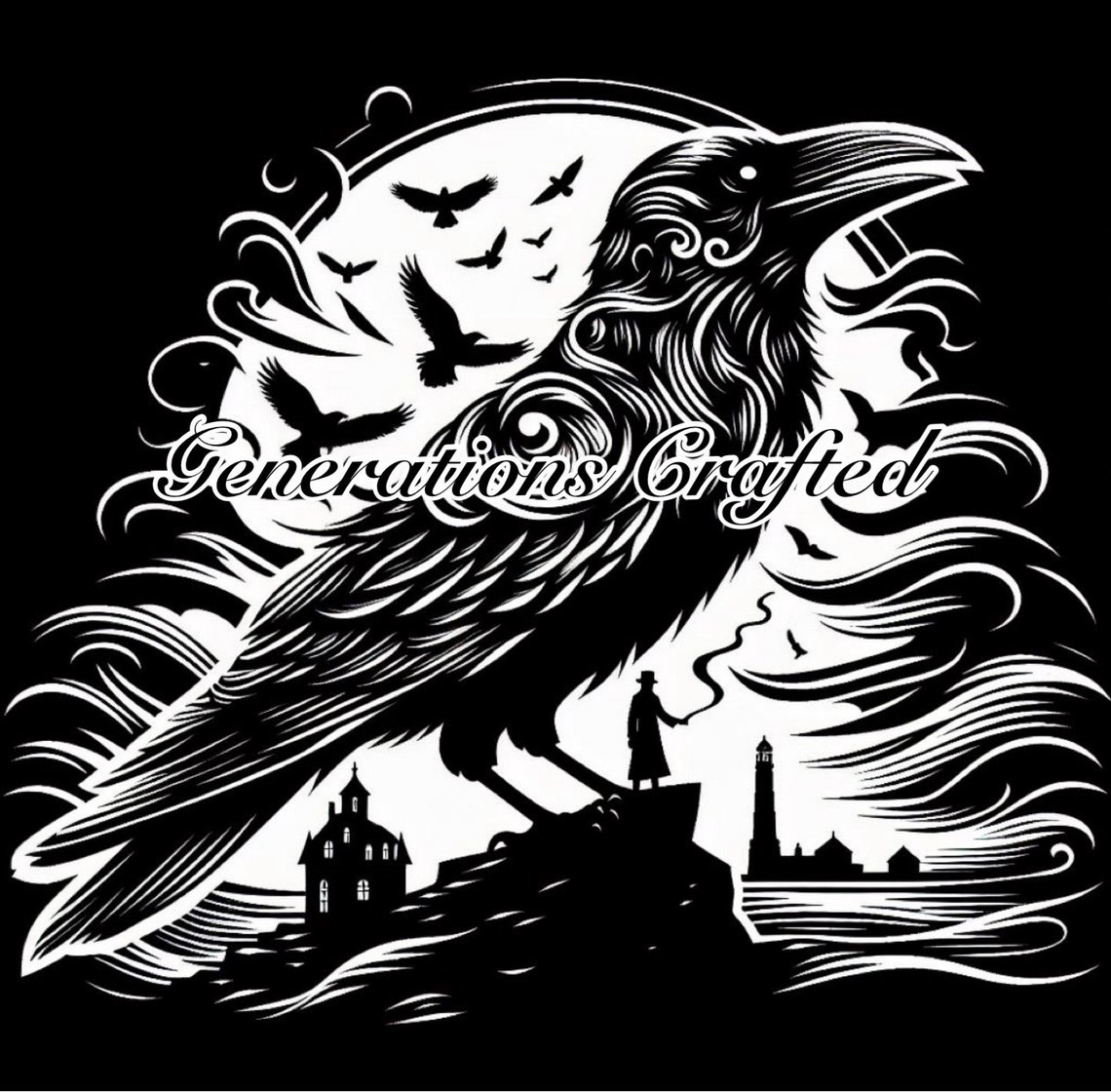 Quote the Raven SVG and PNG - Etsy