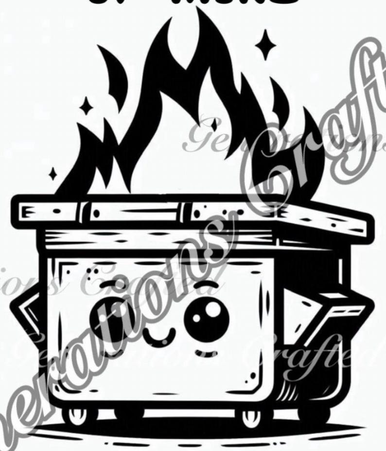 This Little Light of Mine - Dumpster Fire SVG and PNG - Etsy