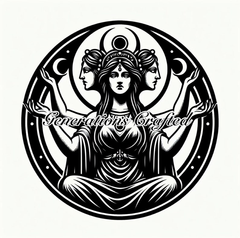 The Goddess Hecate SVG and PNG - Etsy