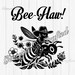 Bee-haw- Cowgirl Bee on a Bucking Wasp Funny SVG and PNG - Etsy