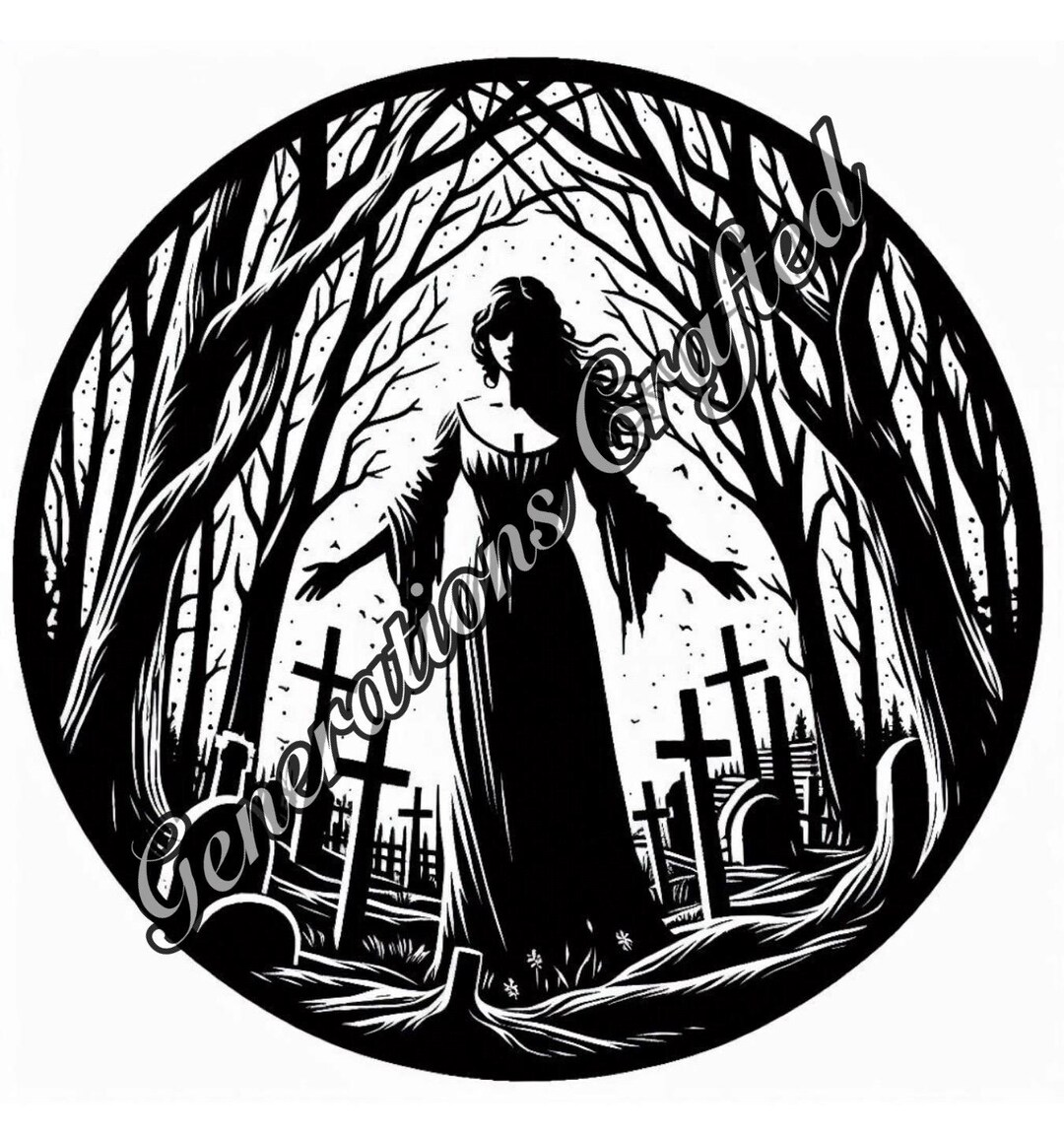 Cemetery Spirit SVG and PNG - Etsy