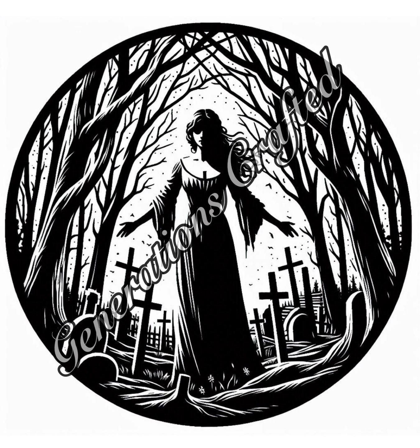 Cemetery Spirit SVG and PNG - Etsy