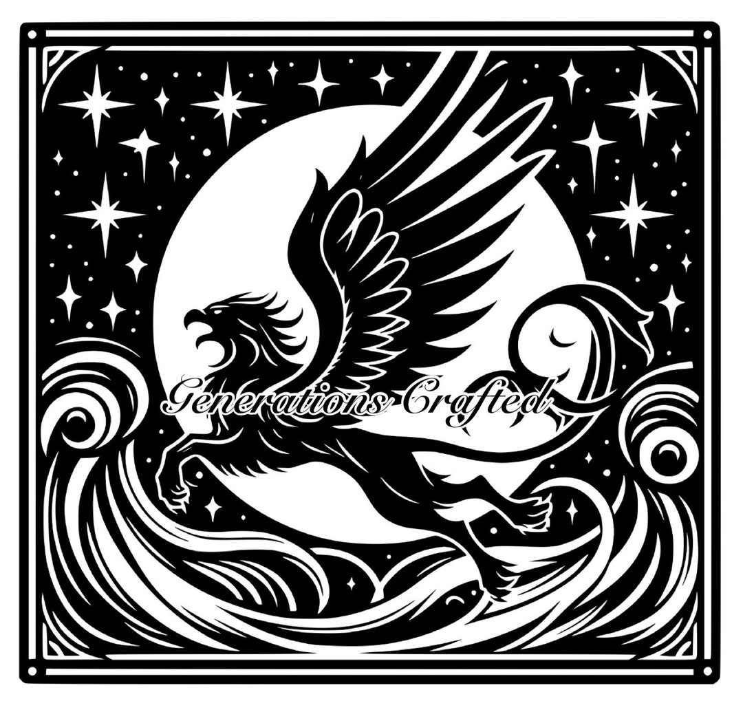 The Regal Griffin SVG and PNG - Etsy