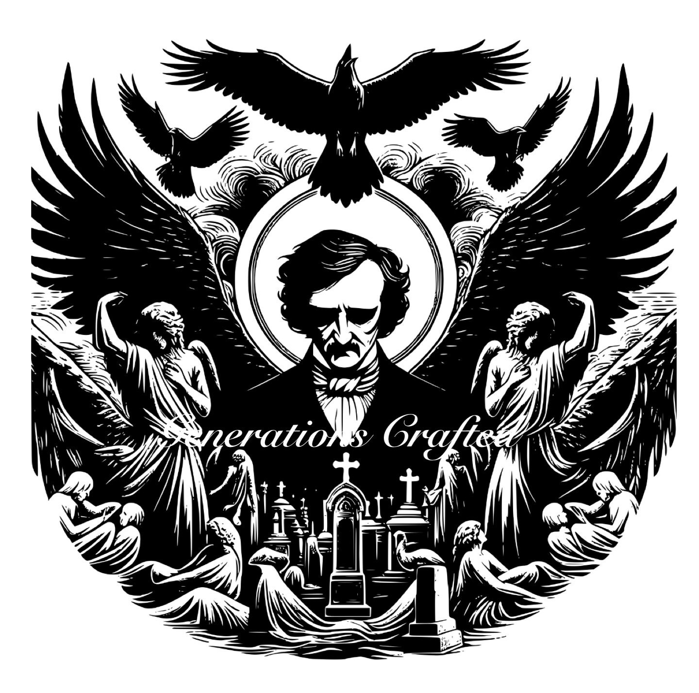 Cemetery Stroll With Poe SVG - Etsy