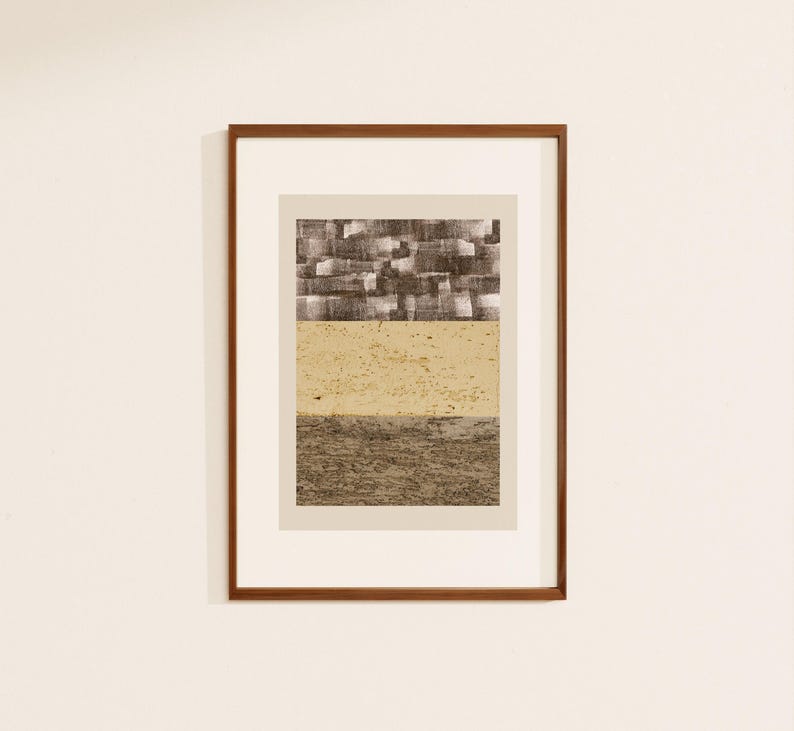 Japandi Printable Wall Art Neutral Earth Tone Abstract Texture Poster ...