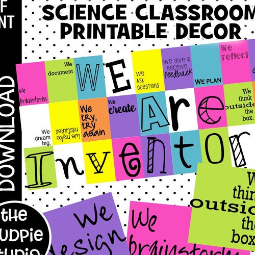Printable Science Decor Classroom Decor Science Sign - Etsy