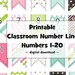 Teacher Classroom Number Line Posters Classroom Decor, Number Posters ...