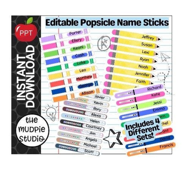 Classroom Class Sticks - Etsy
