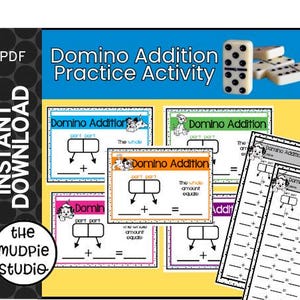 Domino Addition Practice - Addition Fluency, Math Games, Math Fluency ...