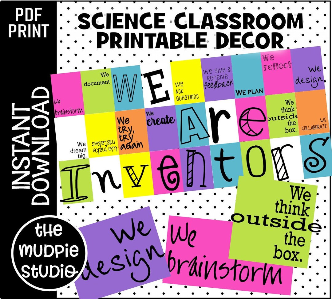 Printable Science Decor, Classroom Decor, Science Sign, Science Board ...