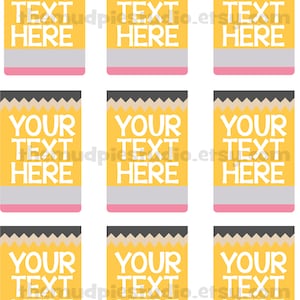 Editable Pencil Classroom Tag Label - Classroom Decor, Pencil Tag ...