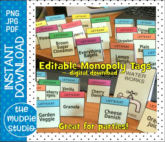 Editable Food Tent Tags Food Tag Gift Tag Party Tag Food - Etsy