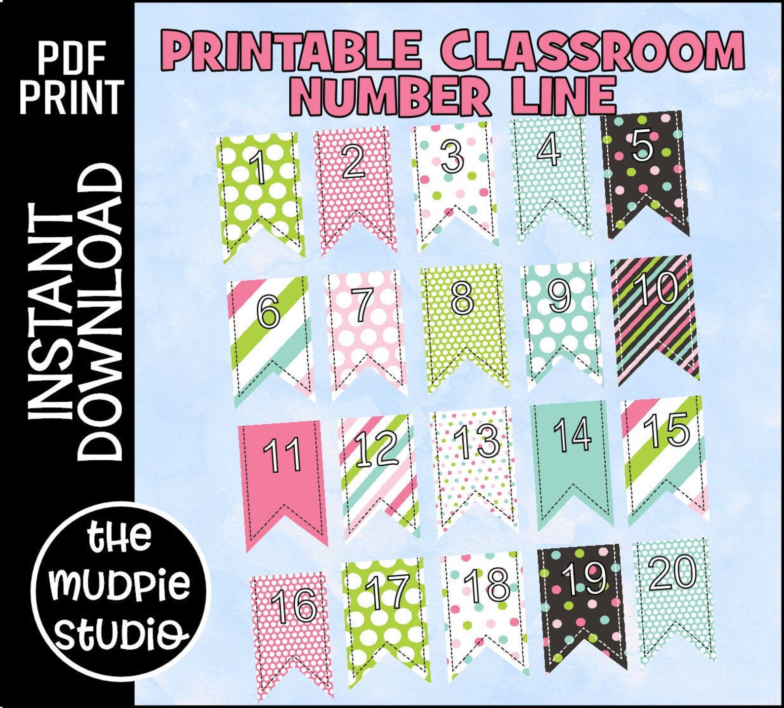 Teacher Classroom Number Line Posters Classroom Decor | Etsy