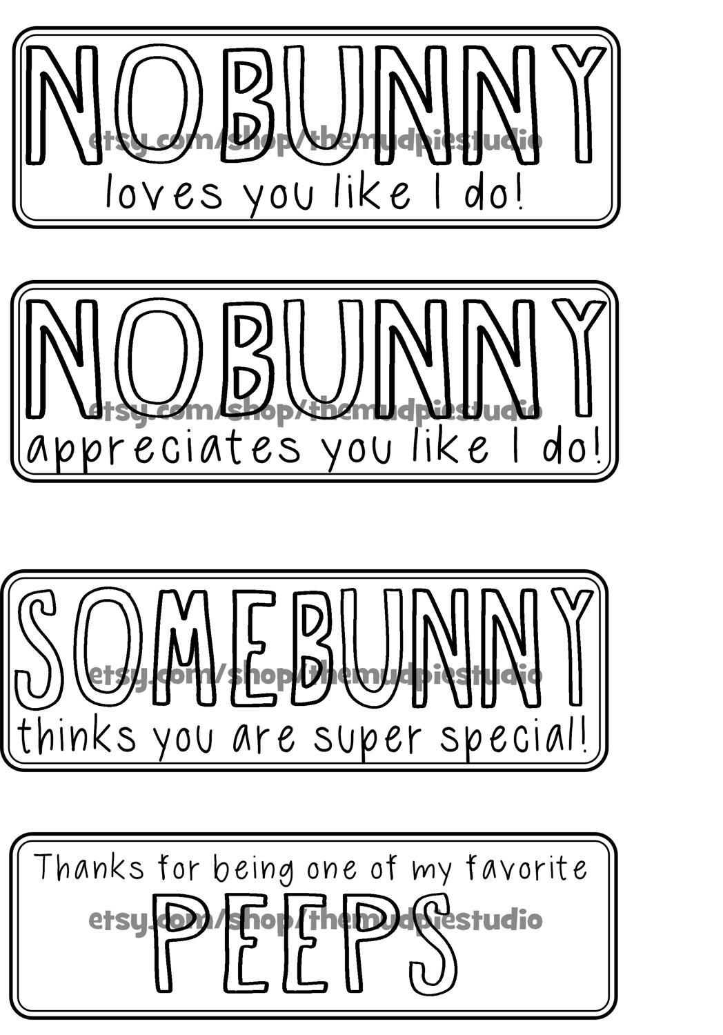 Easter Candy Tag Label Topper Easter tag Easter label | Etsy