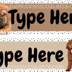 Dog Deskplates - Dog Classroom Decor, Printable, Sign, Bulletin Board ...