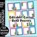 Editable Succulent Cactus Poster Cactus Classroom, Cactus Decor, Cactus ...