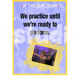 Friends Class Rule Posters - Friends Classroom, Printable, High School ...