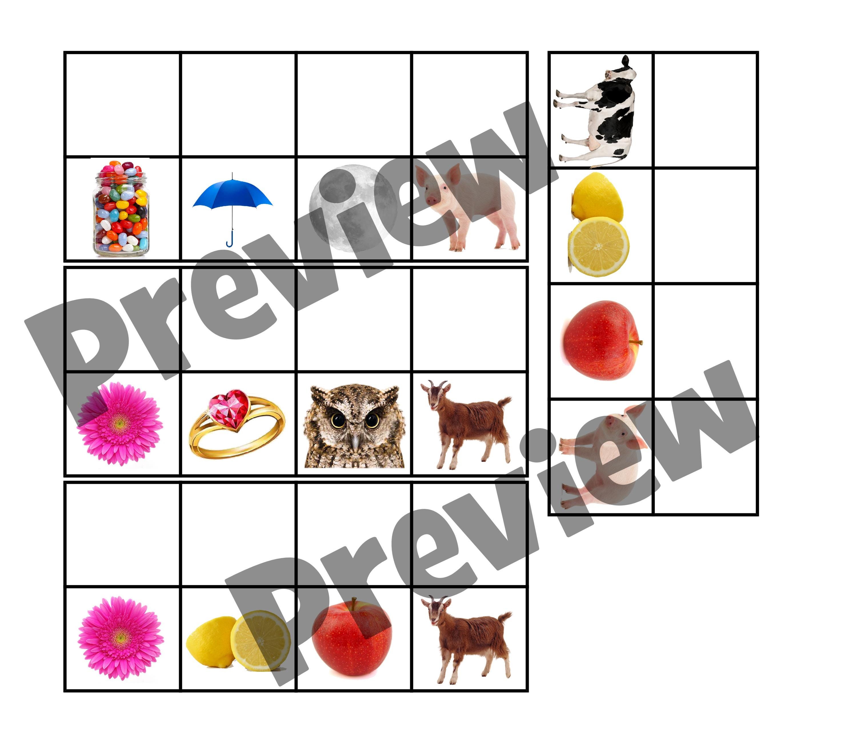 Beginning Sound Flash Cards - Phonics, Phonemic Awareness, Sound ...