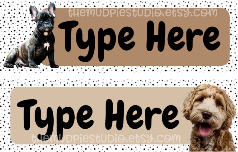 Dog Deskplates Dog Classroom Decor Printable Sign - Etsy