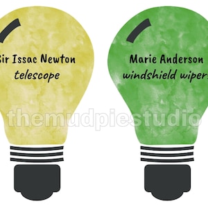 Science Inventor Invention Bulletin Board Poster Set - Science Class ...