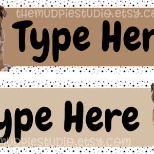 Dog Deskplates - Dog Classroom Decor, Printable, Sign, Bulletin Board ...