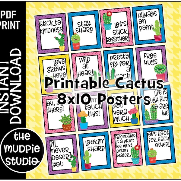 Cactus Poster - Etsy