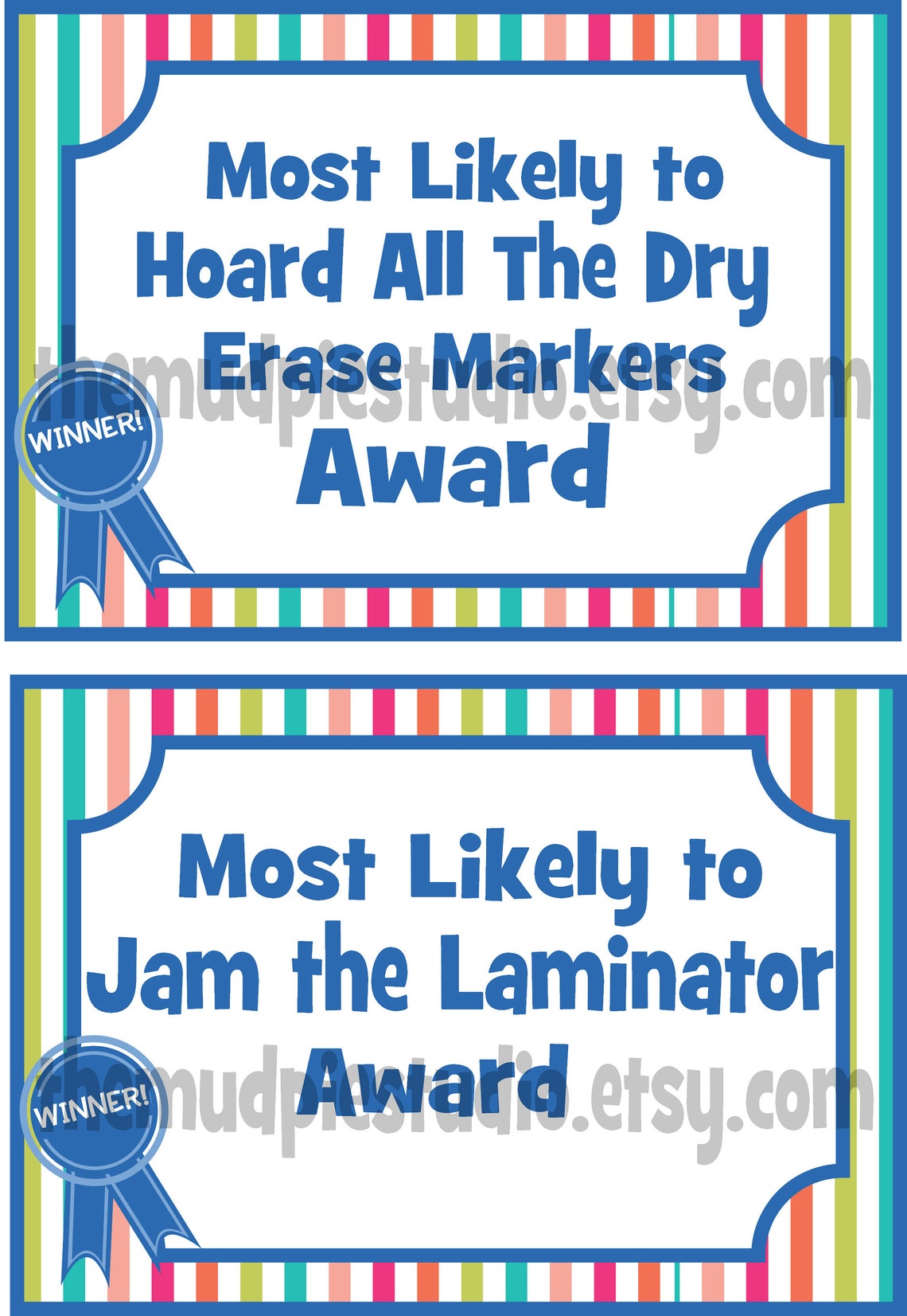 End of Year Teacher Award Teacher Printable Teacher Reward - Etsy